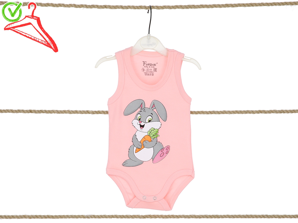 3/18 AY KIZ BADİ ASKILI TAVŞAN BASKILI