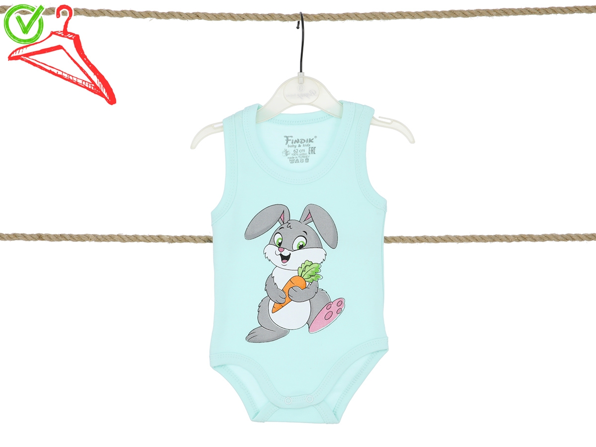 3/18 AY KIZ BADİ ASKILI TAVŞAN BASKILI