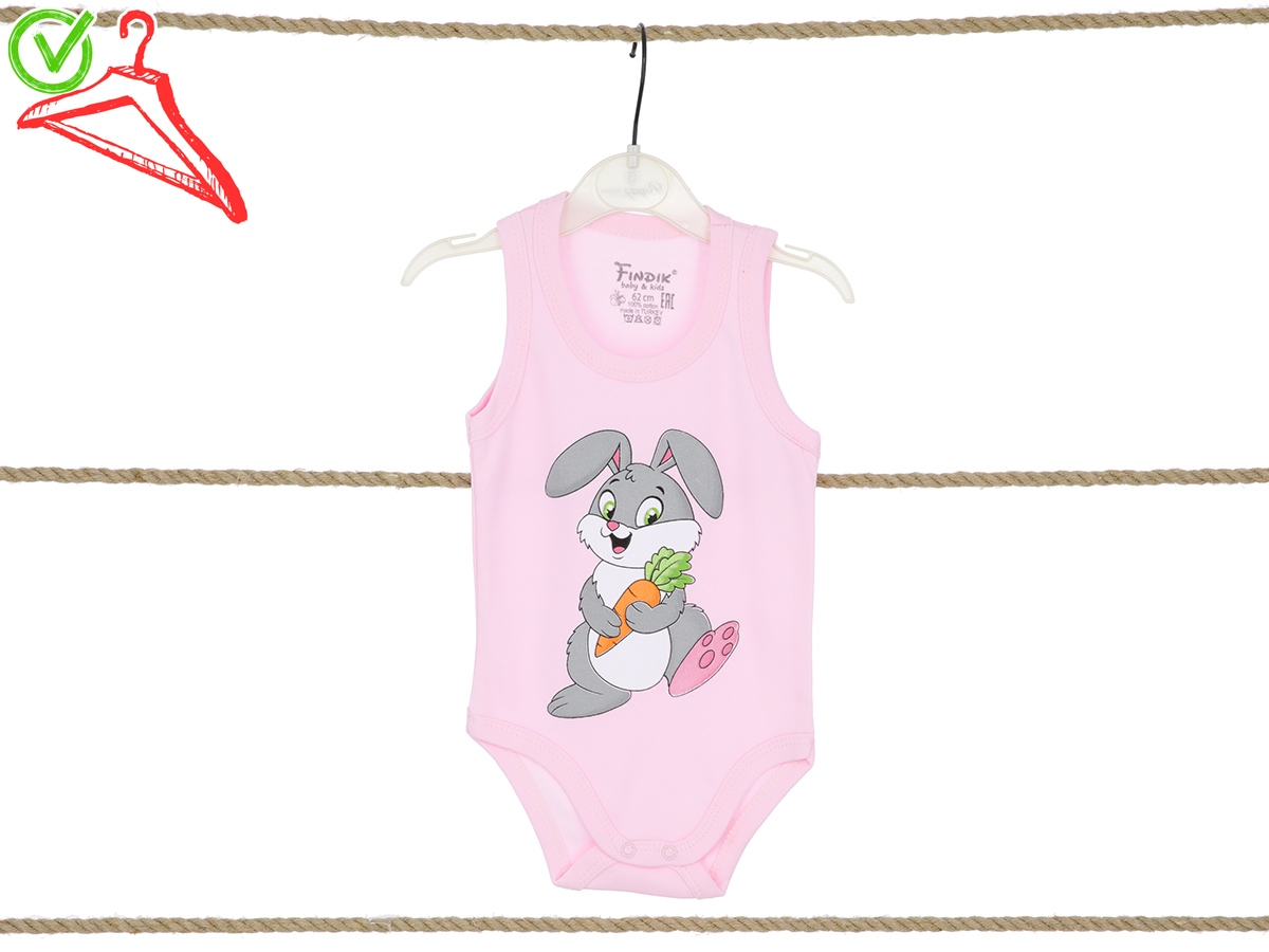 3/18 AY KIZ BADİ ASKILI TAVŞAN BASKILI